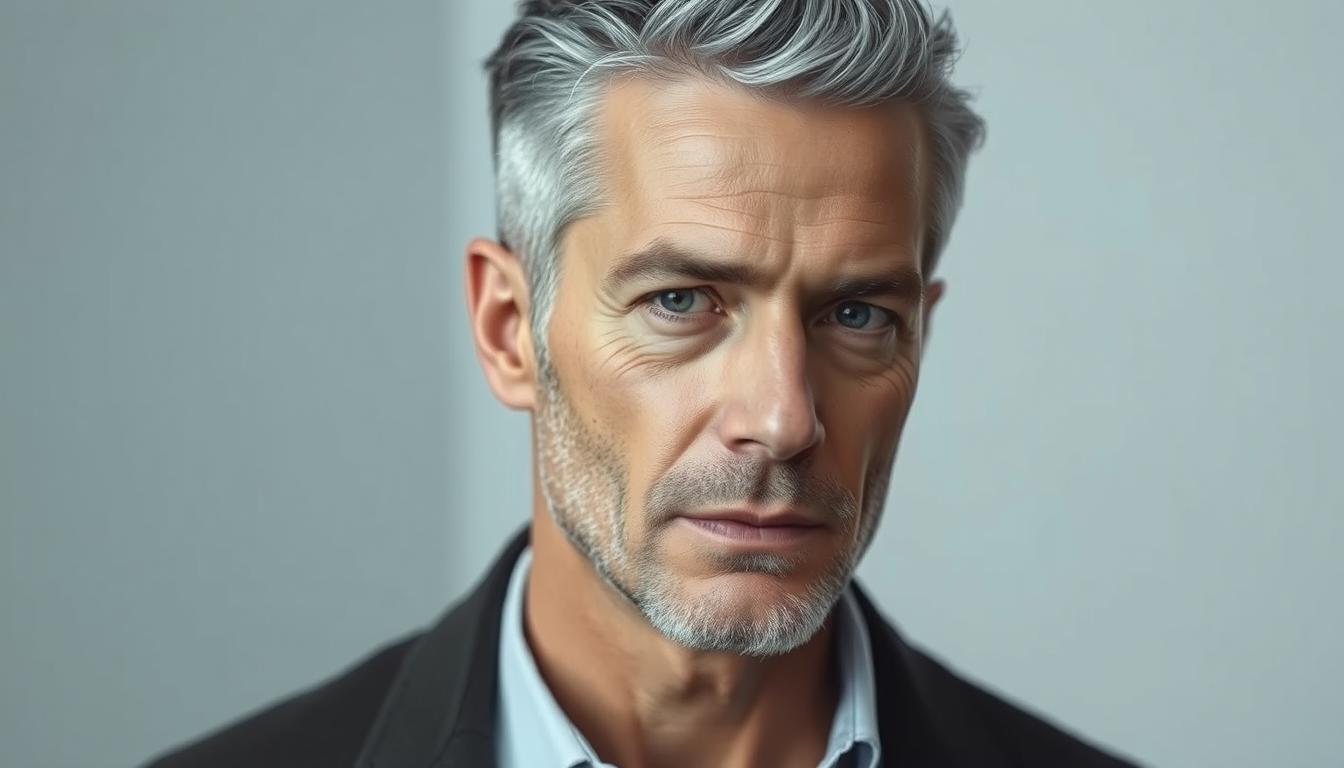 Erstaunlich Graue Haare Tonen Manner Bild
